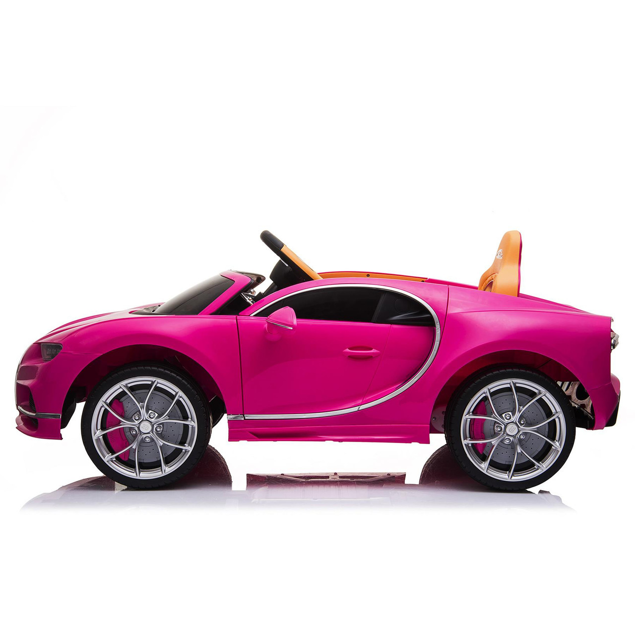 Girls Pink Licensed Bugatti Chiron 12v Kids Ride On Sports Car ...