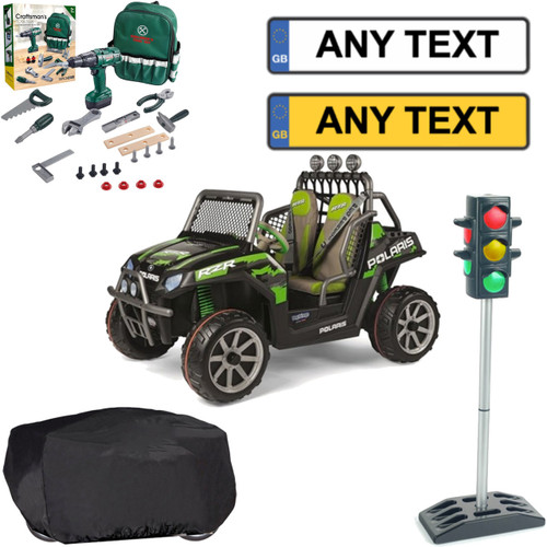 24v 2 Seat RZR Peg Perego Off Road UTV Role Play Bundle Kit - Italian ...