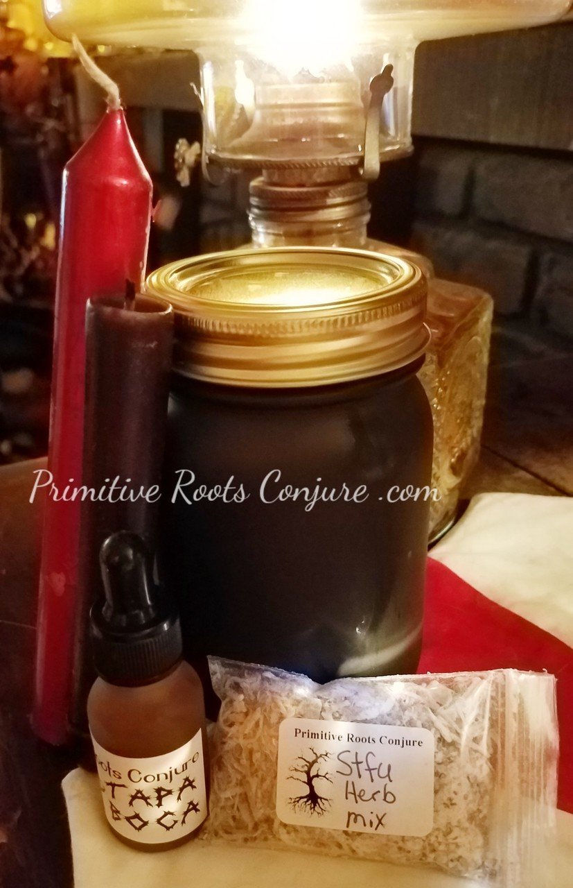 STFU Stop Gossip Jar Kit - Primitive Roots Conjure