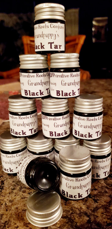 Black Tar Drawing Salve .5oz - Primitive Roots Conjure