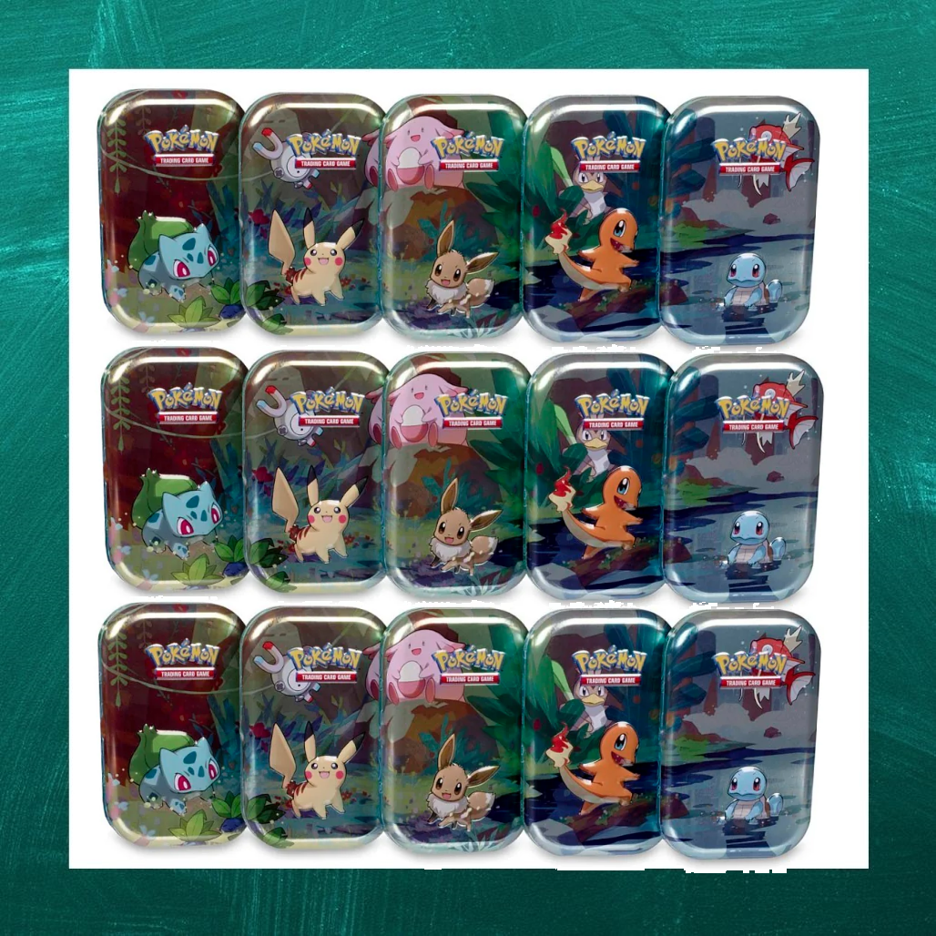 Pokemon : Kanto Friends Mini Tin (Reprint) - 1x Randomly Selected Tin