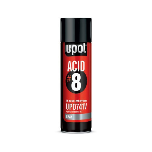 U-POL ACID#8 Acid Etch Primer - Black-Strobels Supply.