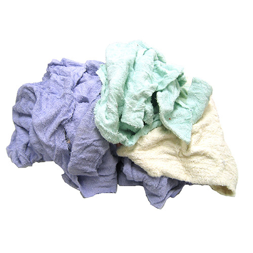 Reclaimed Terry Towel & Robe Rags - Assorted Colors - Strobels Supply