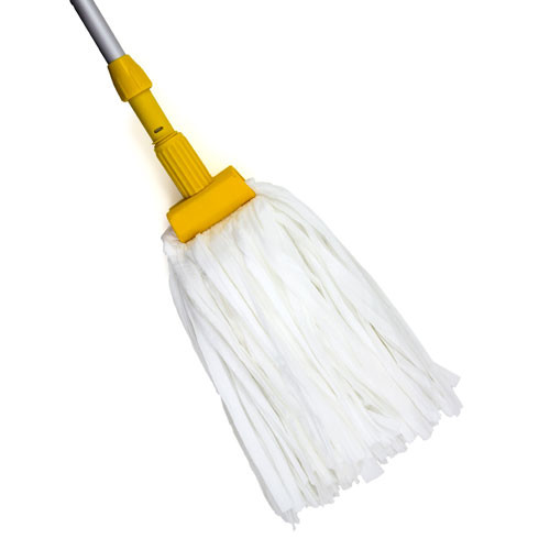MicroWorks Disposable Strip Mop - White - Strobels Supply