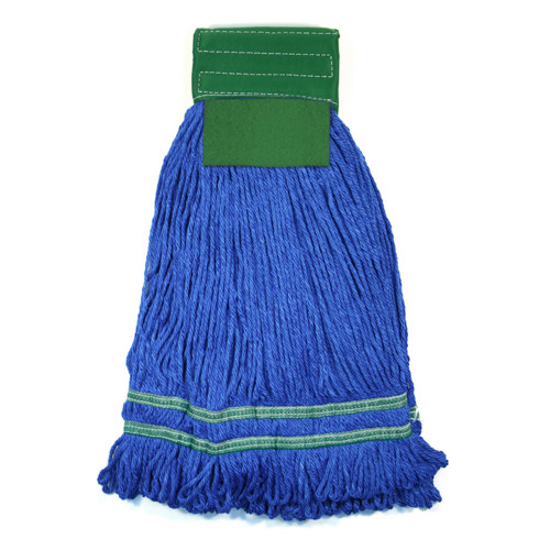 MicroWorks Microfiber String Wet Mop - Green - Strobels Supply