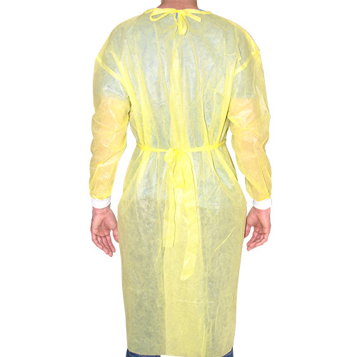 Pharma-Choice PP Isolation Gown Yellow level 1 - GISO1YX - Strobels Supply