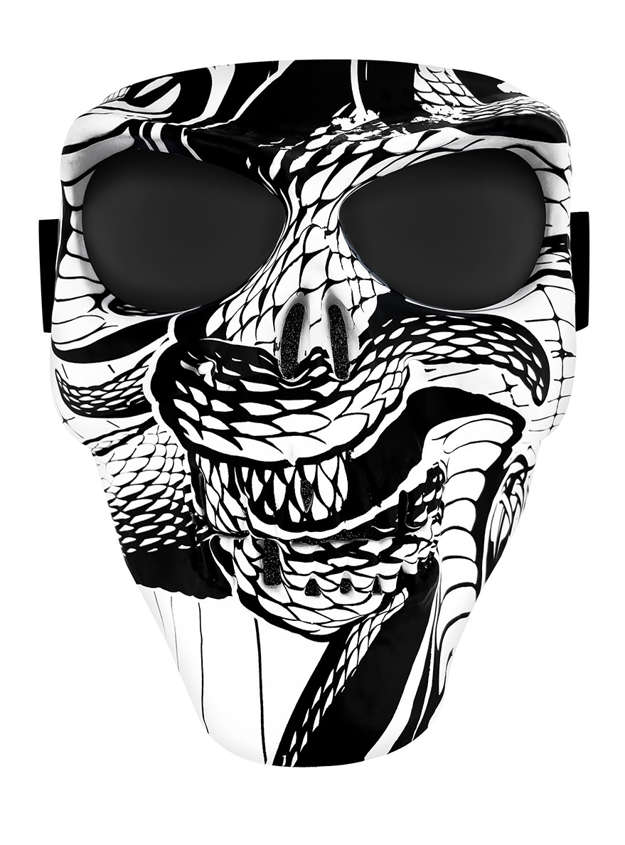 Skull Mask Snake SM Skull Full Face Mask - Strobels Supply