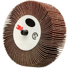 3M Flap Wheel 244D, 60 X-weight, Type 84, 3 in x 1 in x 1/4 in-20 ...