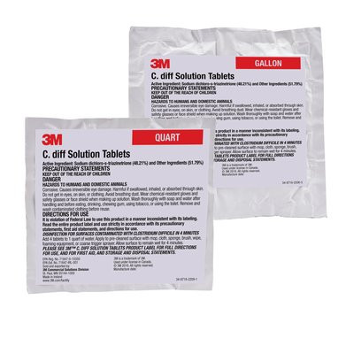 3M C. Diff Solution Tablets 85938 | Powerful Disinfectant