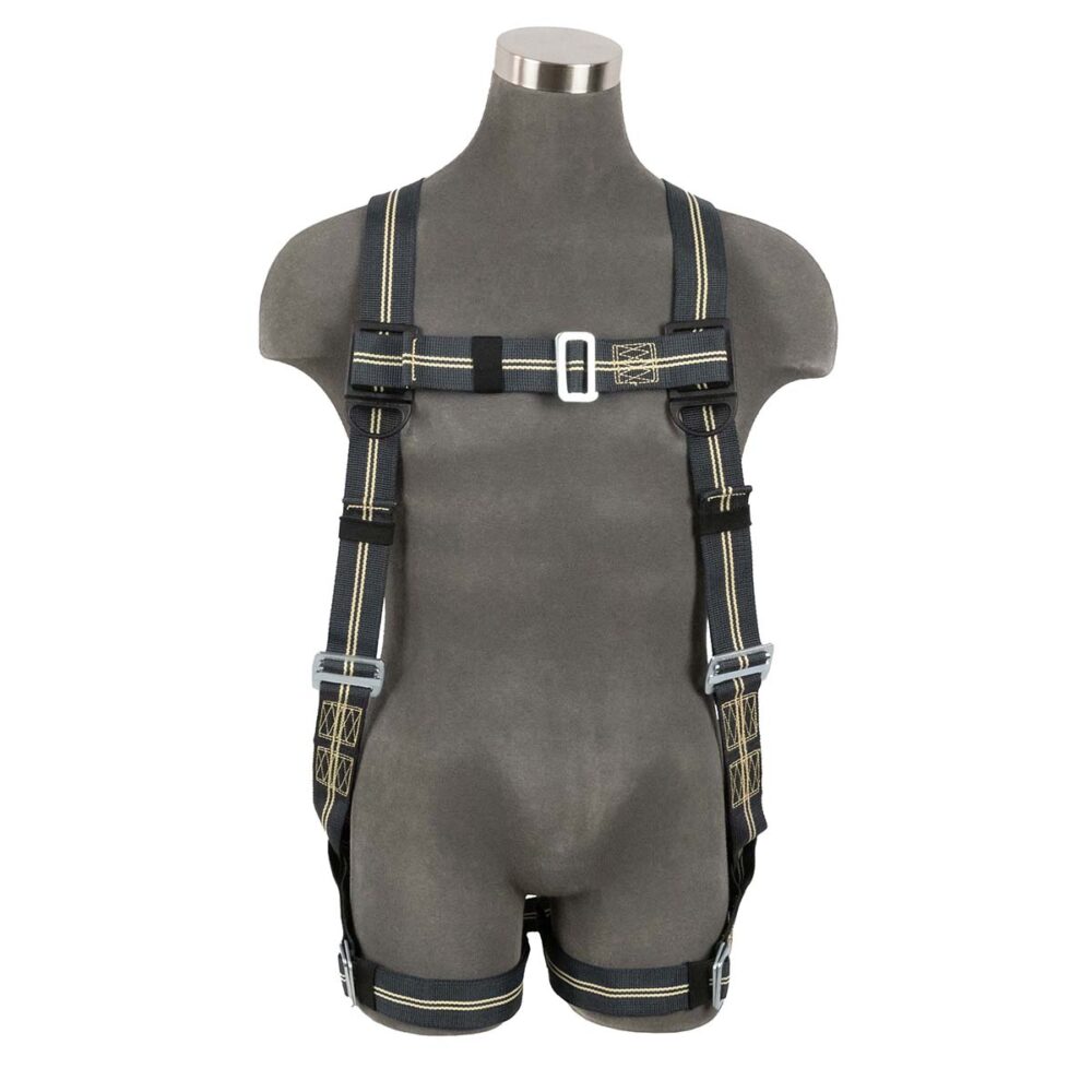 Welding Full Body Harness: 1D, Aramid Web, MB Chest/Legs - Strobels Supply