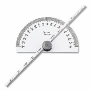 Protractor and Depth Gage, 6 in, 0-180Â°, Graduations 8ths, 16ths ...