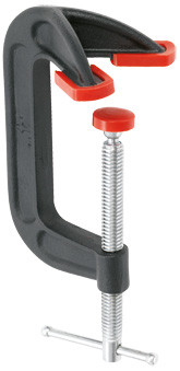 Double-Headed C-clamp 6 Inch Capacity, 2-7/8 Inch Throat | Bessey Tools