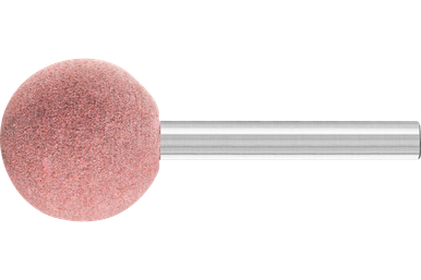 PFERD Poliflex Mounted Point, Rubber Bond, A25, 120 Grit | Fine Grinding