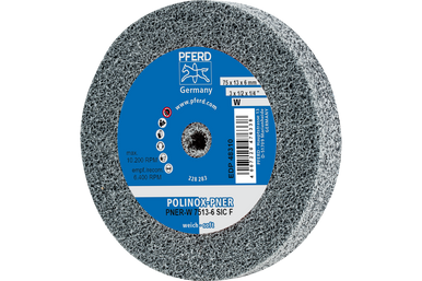 PFERD POLINOX¨ Unitized Wheel 3"x1/2" 2SF | Fine Grinding and Finishing