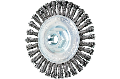 PFERD Stringer Bead Wheel Brush 4" .020 Carbon Steel | Industrial Brushes