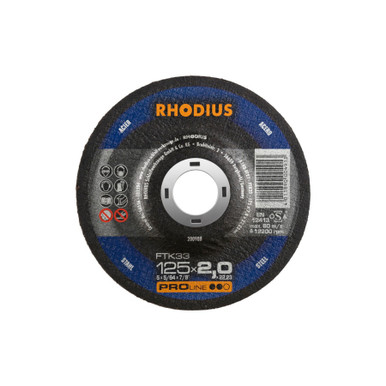 7" Steel Cutting/Notching Disc FTK33, 3/32" | RHODIUS FTK33 - CUTTING ...