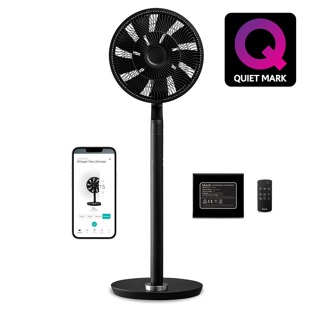 Duux Whisper Flex Ultimate Wireless Air Fan In Black UKAirPurifiers duux-whisper-flex-ultimate-wireless-air-fan-in-black-ukairpurifiers