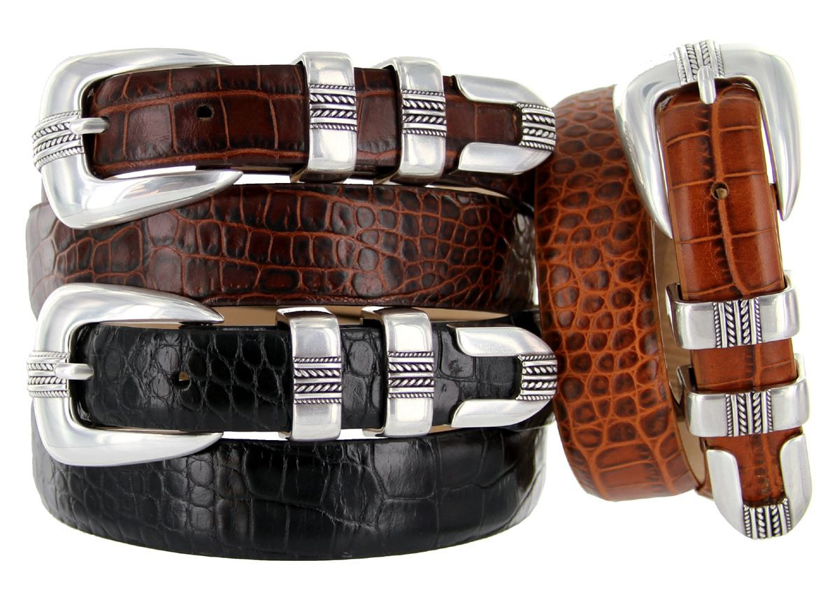 Norris Italian Calfskin Genuine Leather Designer Dress Belt - Belts.com