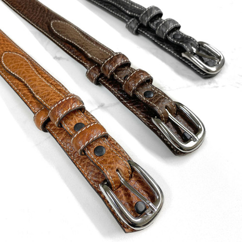 Western Ranger Belt Genuine Leather Ranger Belt 1-3/8"(35mm) Taper to 3 ...