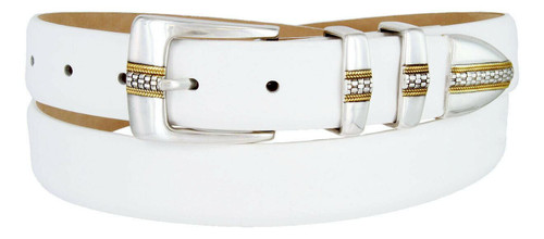 Milan Men's Genuine Full-Grain Cowhide Leather Designer Dress Belt 1-1/ ...