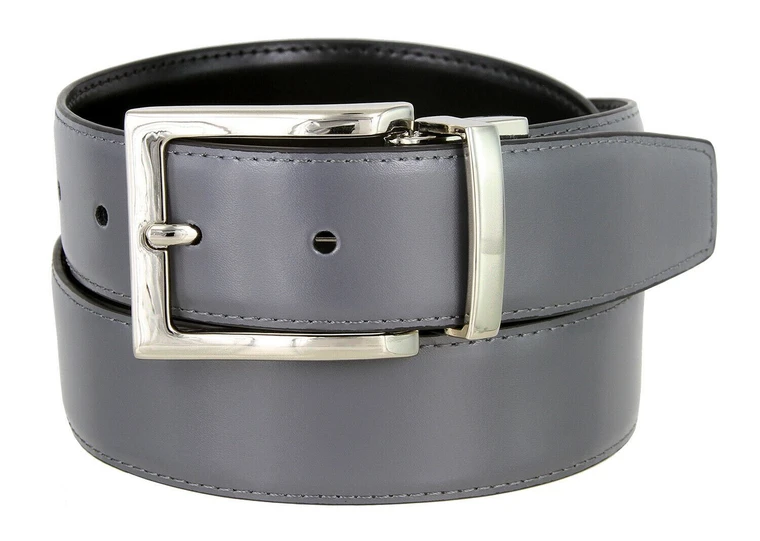 Men's Reversible Belt Genuine Leather Dress Casual Belt 1-3/8