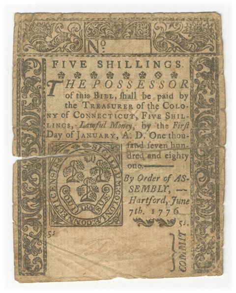 Connecticut Colonial Currency - FR. CT-199 - Scott J. Winslow ...
