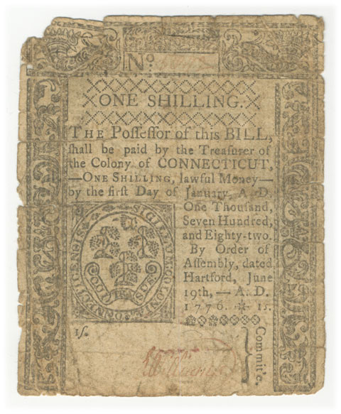 Connecticut Colonial Currency - FR. CT-207 - Scott J. Winslow ...
