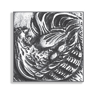 P-KT05 / ROOSTER RELIEF DESIGN - Metal Tile Store