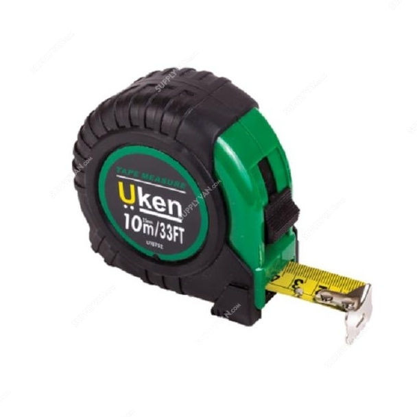 Uken Measuring Tape U10752 25MM 10 Mtrs Metric/Imperial Steel ...