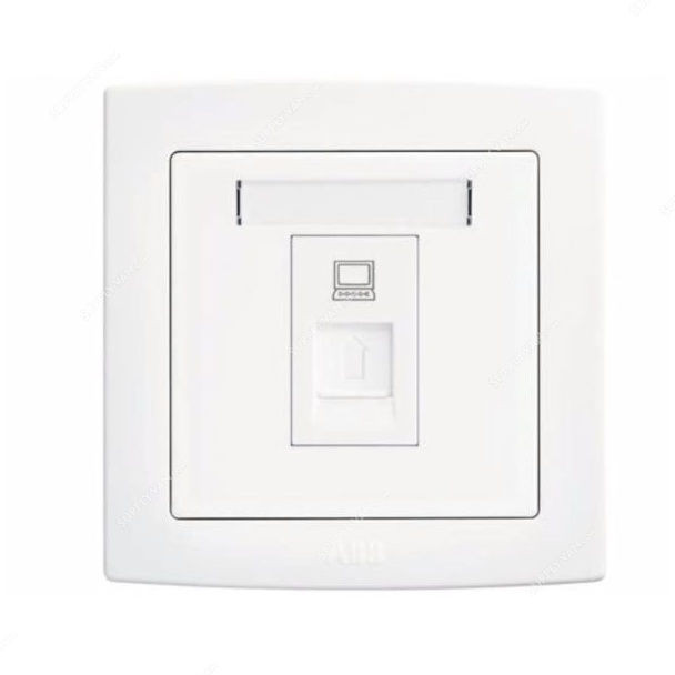ABB Telephone Socket AC333 PVC 1 Gang CAT 6 RJ45 : SupplyVan.com ...