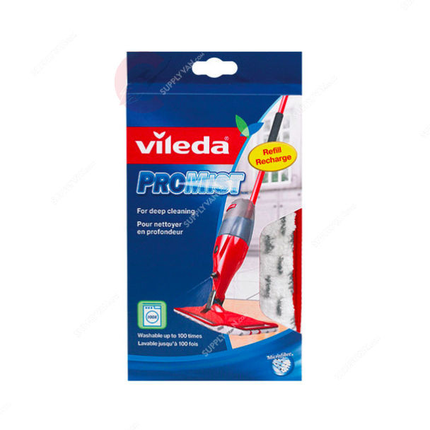 Vileda Promist Max Flat Floor Spray Mop Refill Red: Buy Online at Best ...