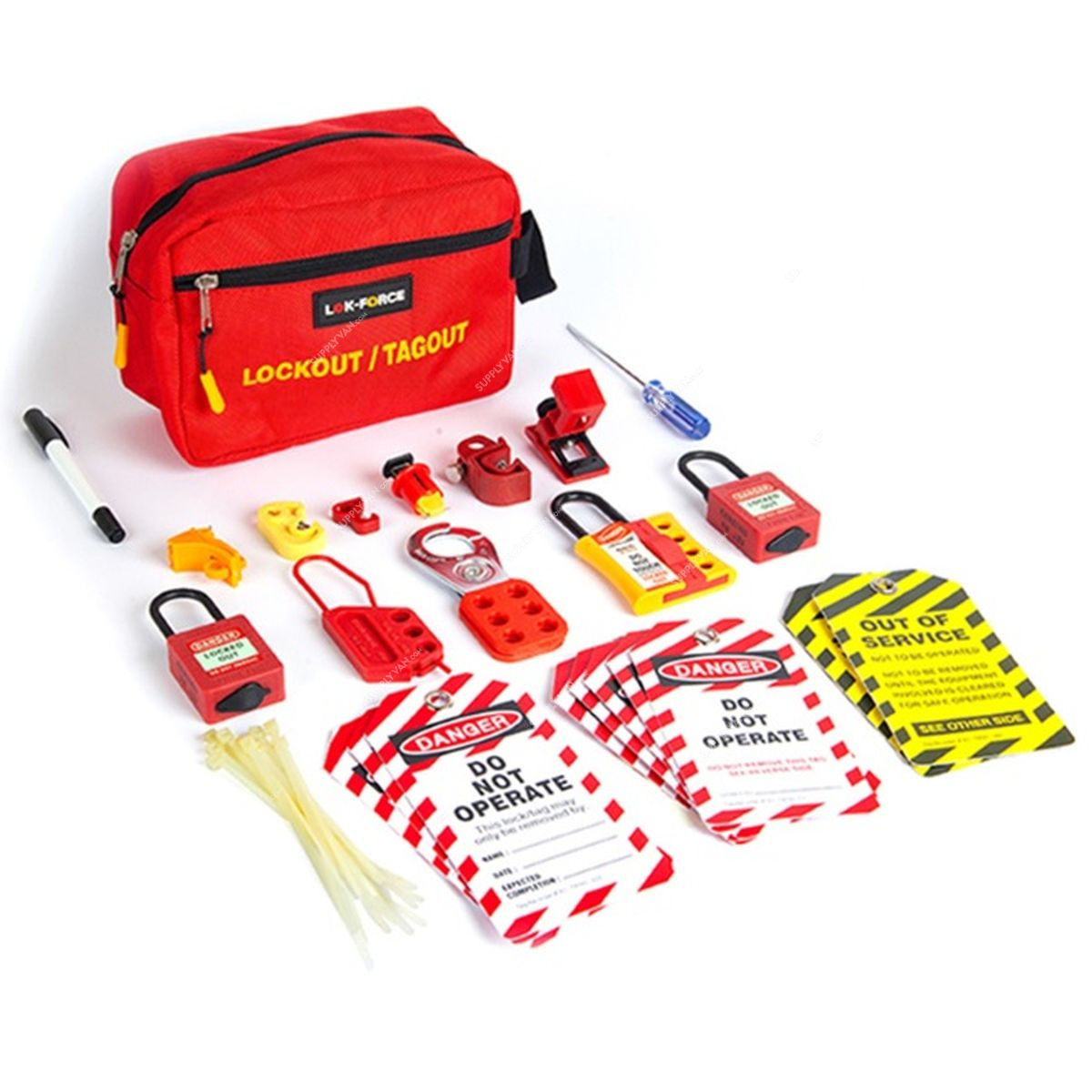 Lok-Force Micro Electrical Loto Kit LOKT-ELMC-101 34 Pcs/Kit: Buy ...