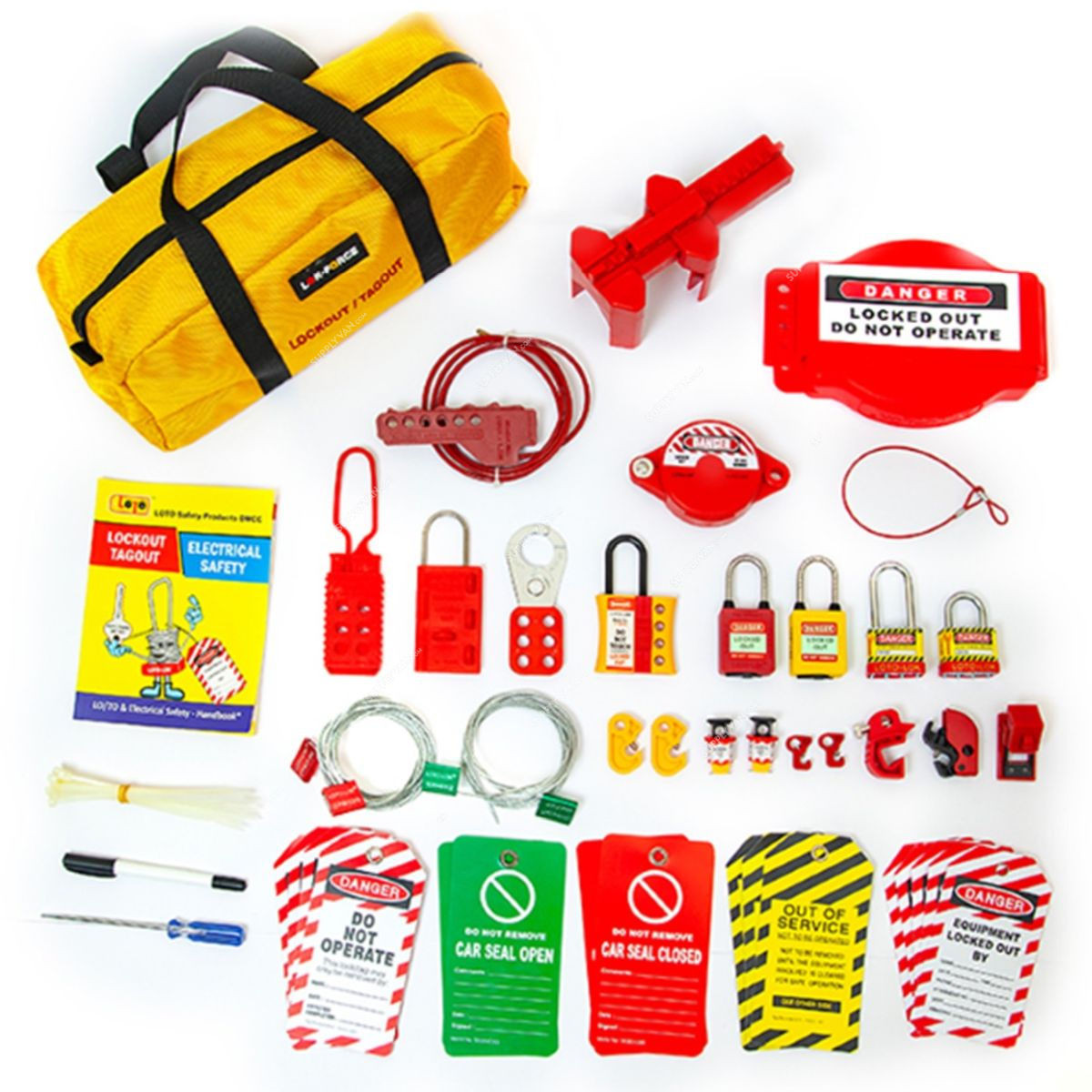 Lok-Force Mini Electro-Mechanical Loto Kit LOKT-ELMEMN-501 67 Pcs/Kit ...