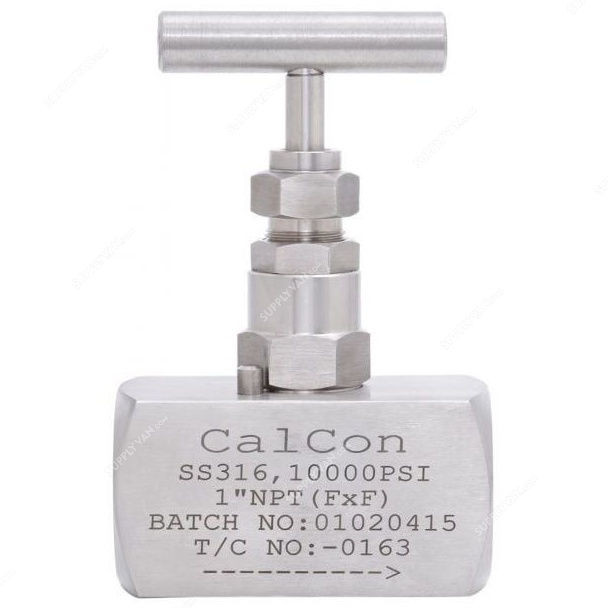 Calcon Needle Valve, 10000 Psi, 1 Inch, FxFNPT : SupplyVan.com: Needle ...