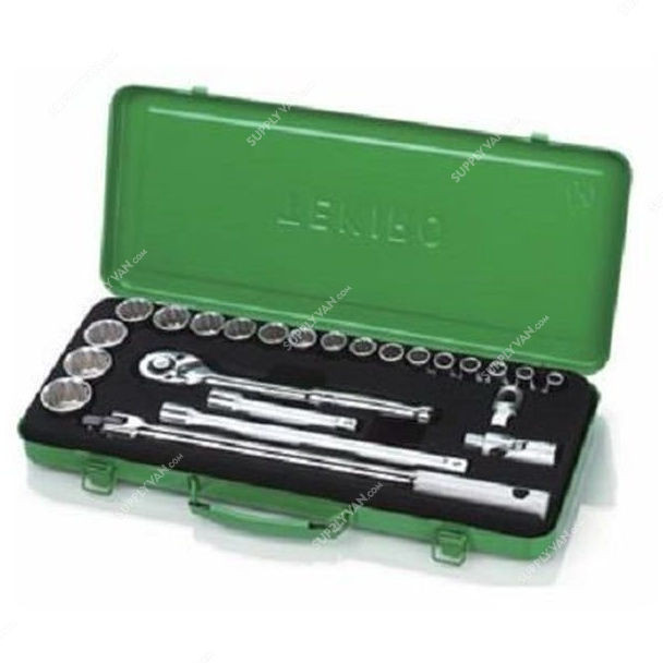 Tekiro Socket Set, SK-24CVS-SAE, 24PCS : SupplyVan.com: Socket Sets