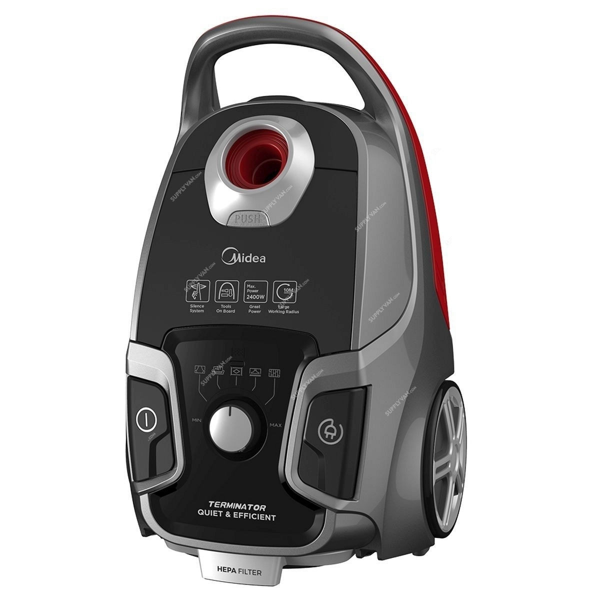Midea Vacuum Cleaner VCB52A15A0A Terminator 2400W 6 Ltrs Black ...