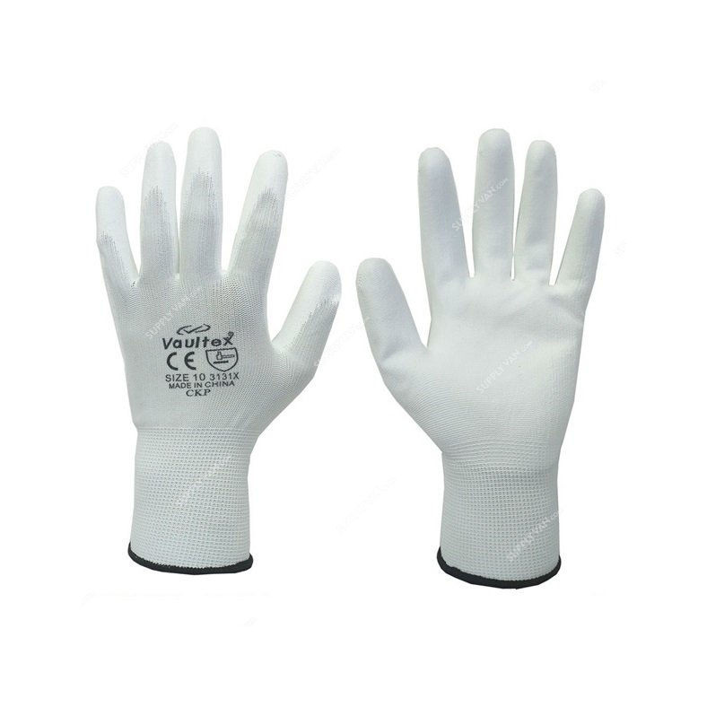 Vaultex PU Coated Gloves CKP Size10 White: Buy Online at Best Price in ...