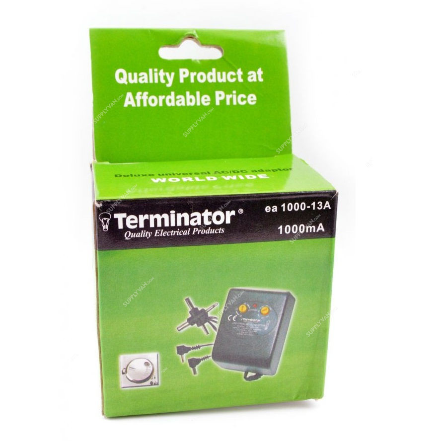 Terminator AC-DC Power Adapter 1000-13A 220-240V 13A Black: Buy Online ...