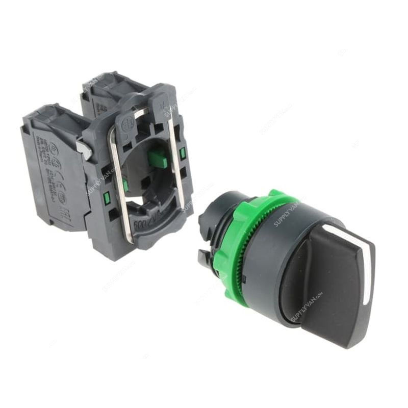 Schneider Electric XB5AD33 Selector Switch Harmony XB5 2NO 600V 22MM ...