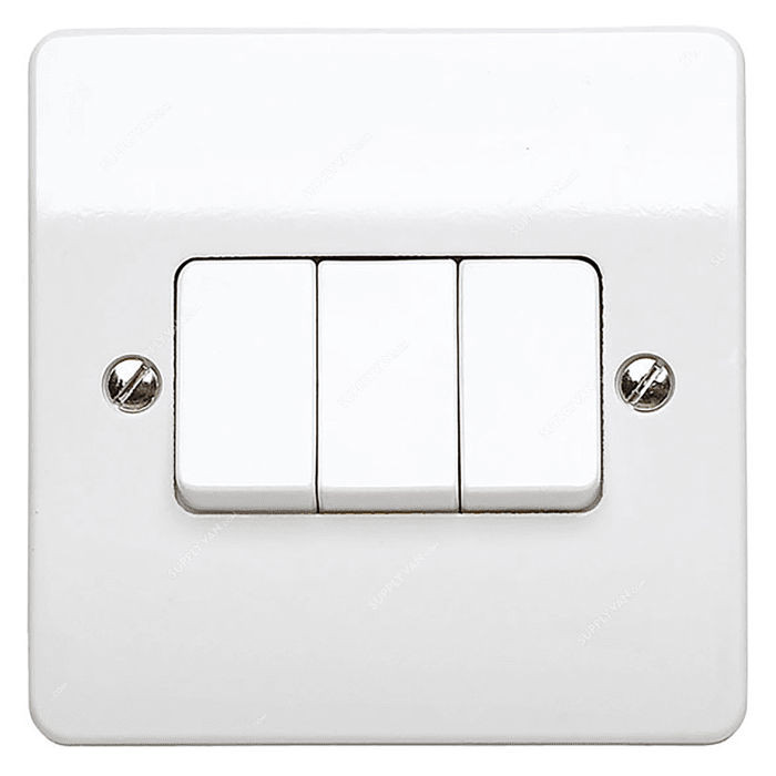 Mk MV4789WHI Single Pole Wide Rocker Switch Essential Polycarbonate 3 ...
