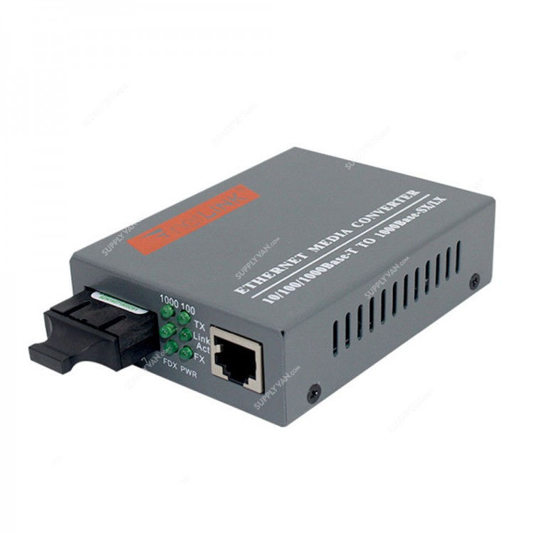 NetLink HTB-GS-03-A Single Fiber Optic Ethernet Media Converter 10/100 ...