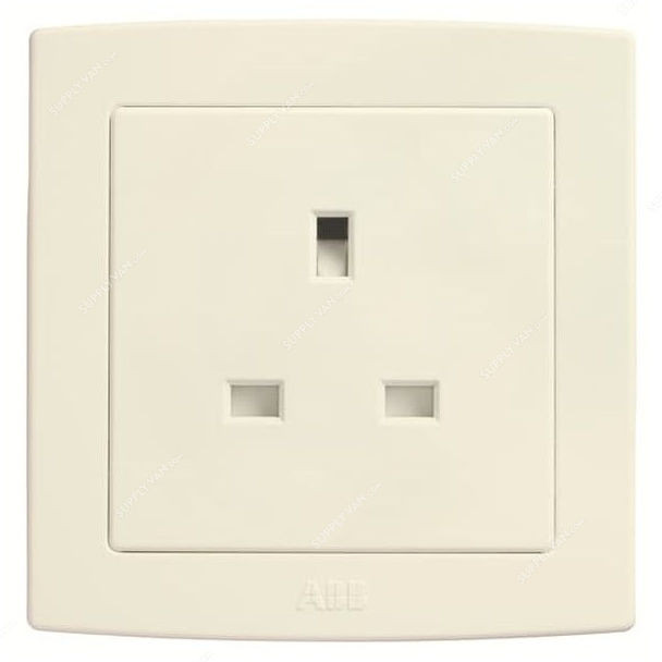 ABB AC208-82 Concept BS Unswitched Socket 1 Gang 250V 13A Ivory White ...