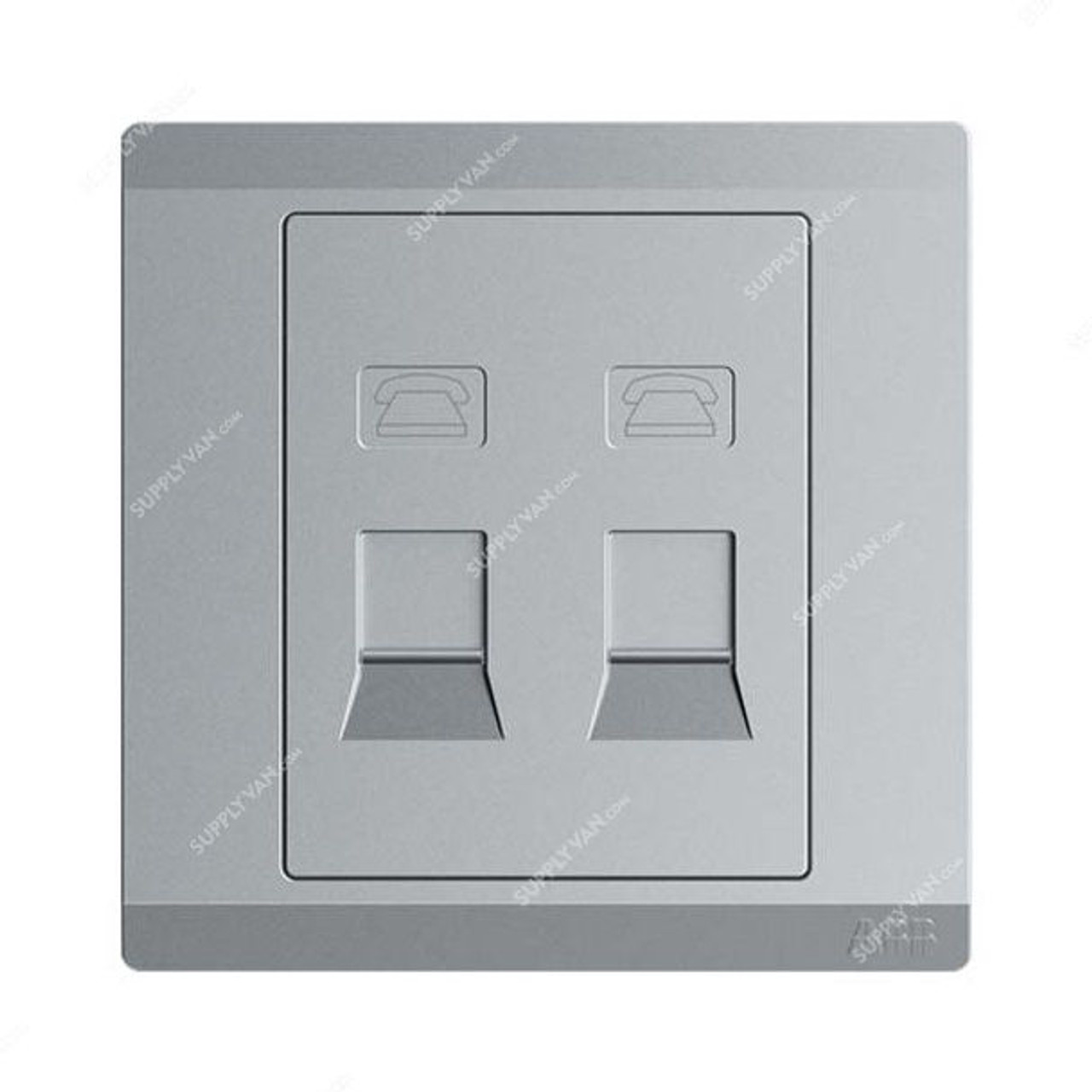 Abb BL322-G Telephone Socket Outlet lnora 2 Gang RJ11 Classic Grey: Buy Online at Best Price in ...