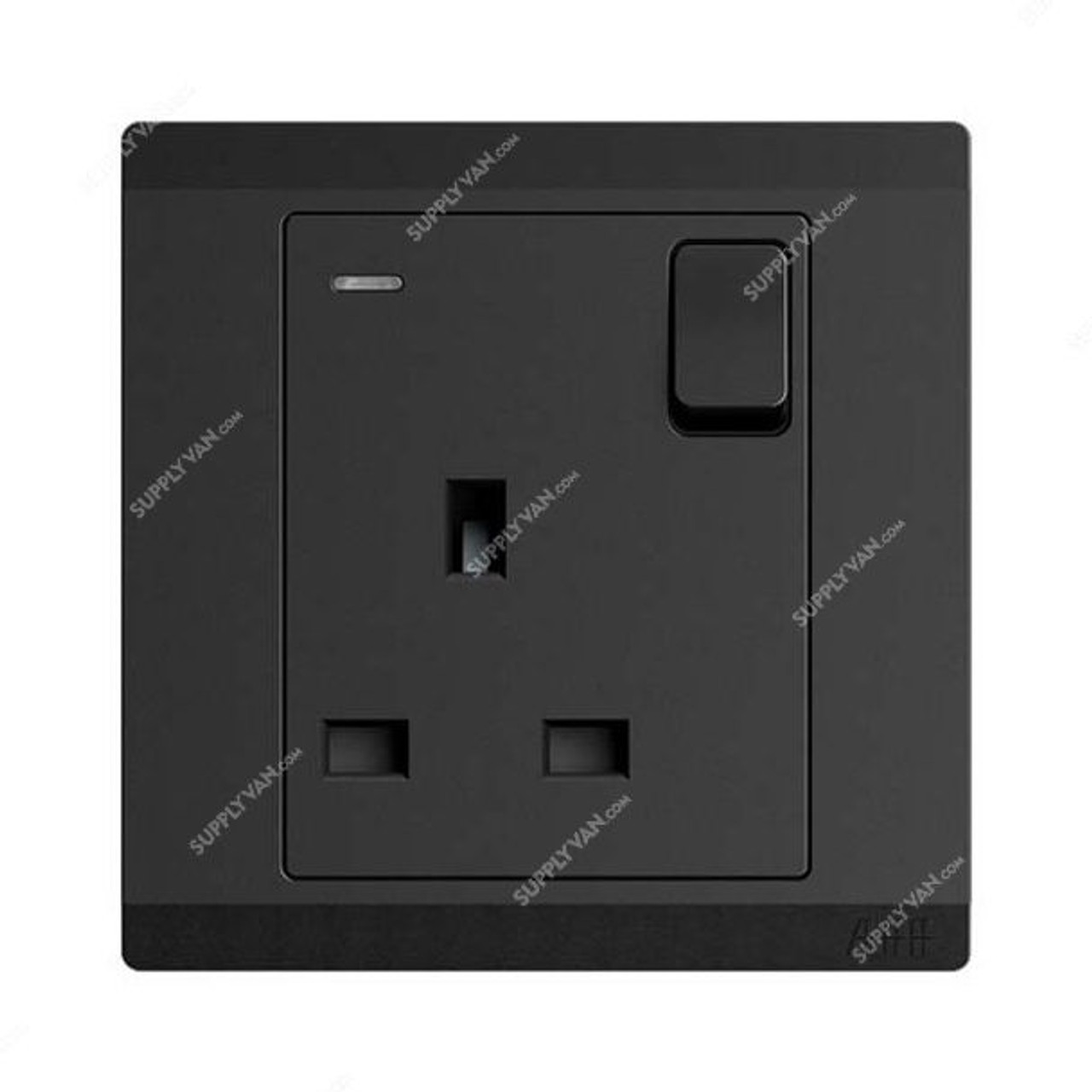 Abb BL229-885 Single Pole Switch Socket With Neon Inora 1 Gang 13A Starry Black: Buy Online at ...