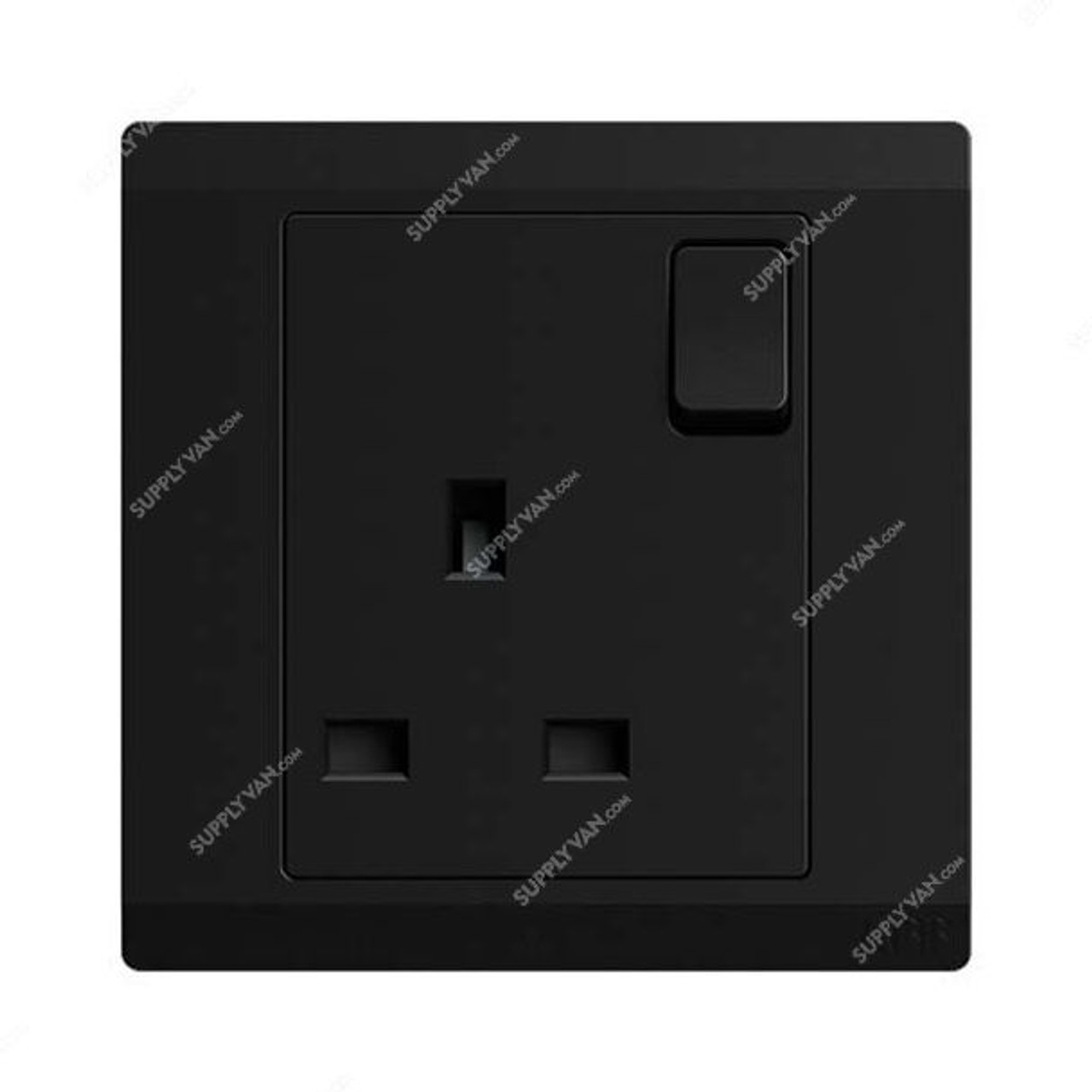 Abb BL224-885 Single Pole Switch Socket Inora 1 Gang 13A Starry Black: Buy Online at Best Price ...