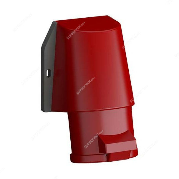 Abb 432BBS6 Wall Mounted Socket Inlet 346-415V IP44 32A 3P+N+E Red: Buy ...