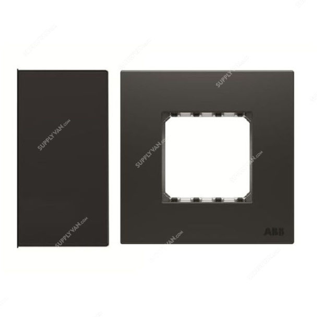 ABB AMD11422-SB+AMD5144-SB Electrical Switch With Double Rocker Frame Millenium 2 Gang 1 Way 20A ...