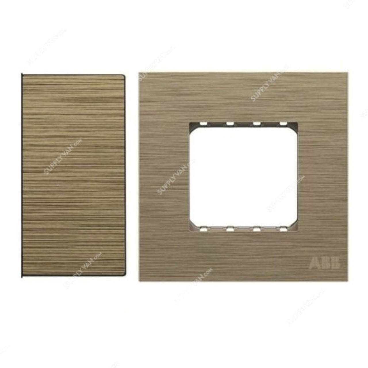 ABB AMD11422-AG+AMD5144-AG Electrical Switch With Double Rocker Frame Millenium 2 Gang 1 Way 20A ...