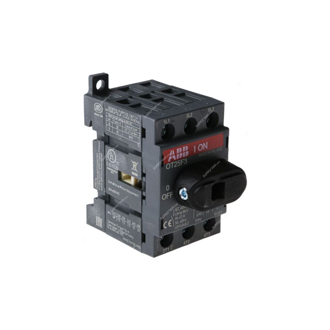 ABB OT25F3 Switch Disconnector 3 Pole 750V 25A: Buy Online at Best Price in UAE - SupplyVan.com