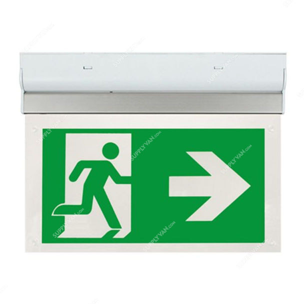 ESP EM2WMEXSIGNR Wall/Ceiling Mounted Emergency Exit Sign Board With ...
